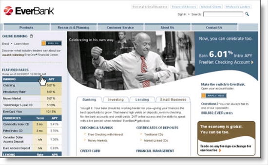 Everbank Previews its New Homepage - Finovate